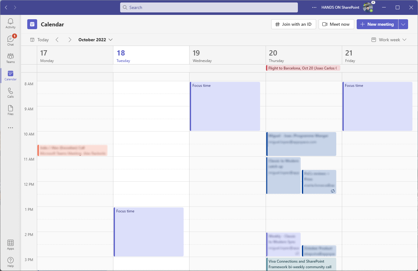 Create a focus plan using Microsoft Teams and Viva Insights - HANDS ON Teams